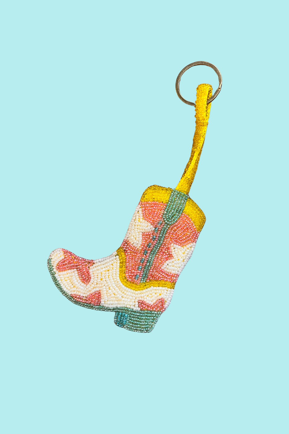 Pink cowboy boot keyring – The Jacksons